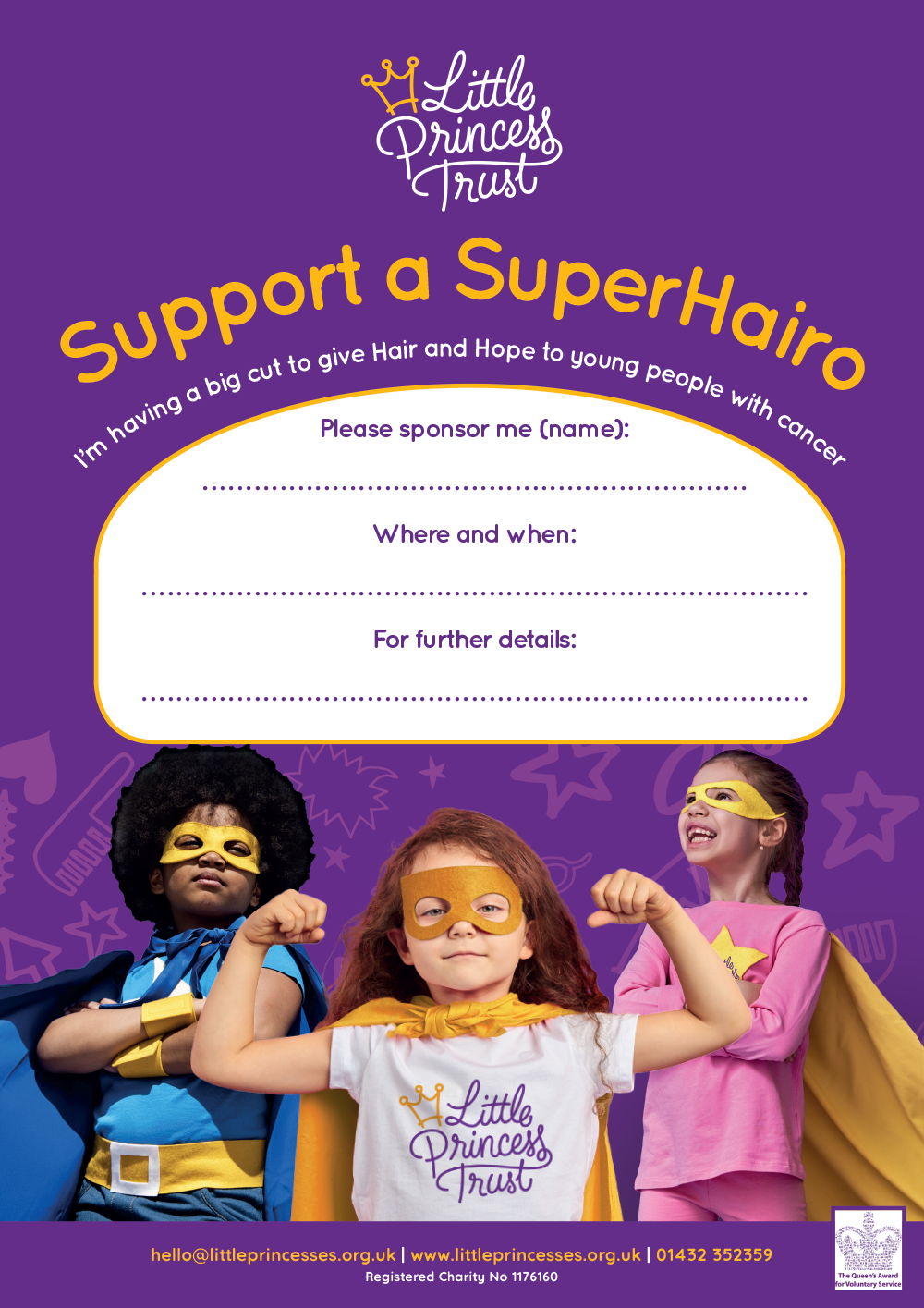 Request A Fundraising Pack from the Little Princess Trust